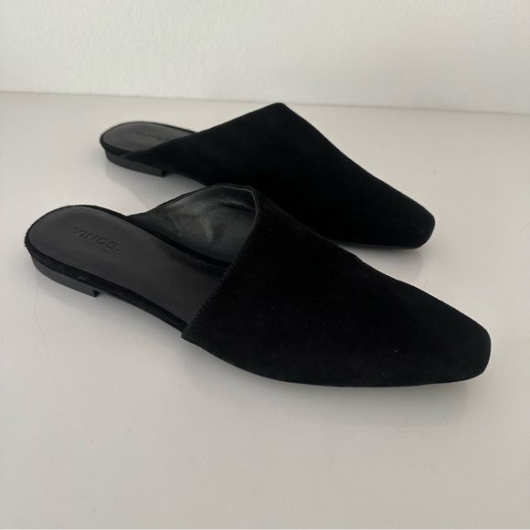 Vince | Shoes | Vince Black Mules Flats Shoes | Poshmark